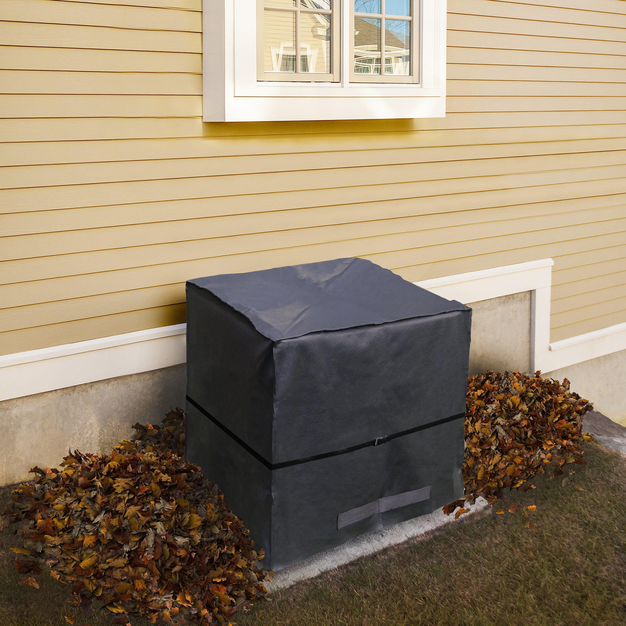 Black Air Conditioning Cover Heavy-duty for Central Square Units – M-D ...