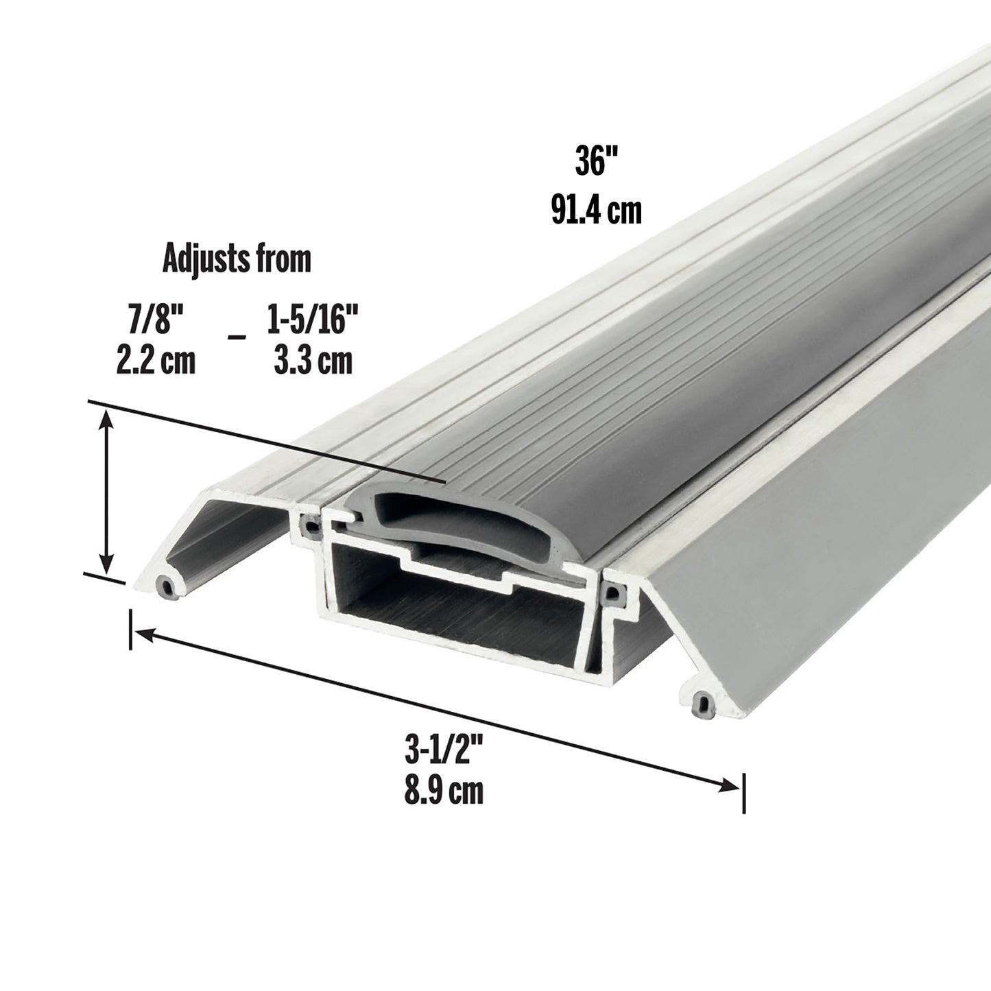 Adjustable Aluminum Low-profile Threshold with Vinyl Seal – M-D ...