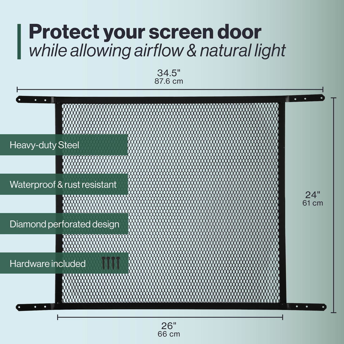 24 in. x 30-36 in. Steel Door Grille – M-D Building Products