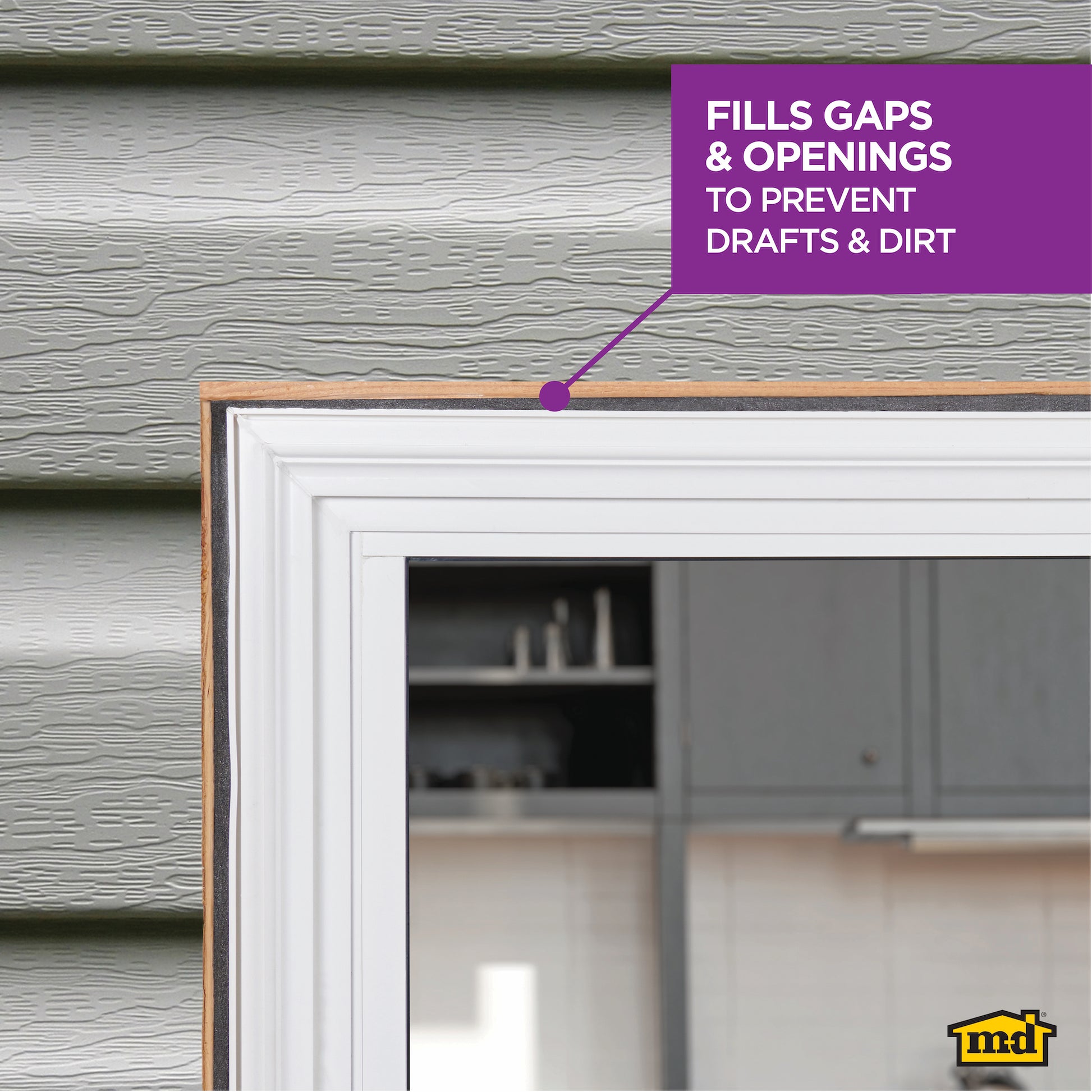 50 ft. Gray Foam Backer Rod for Small 3/8 in. Gaps and Joints – M-D ...