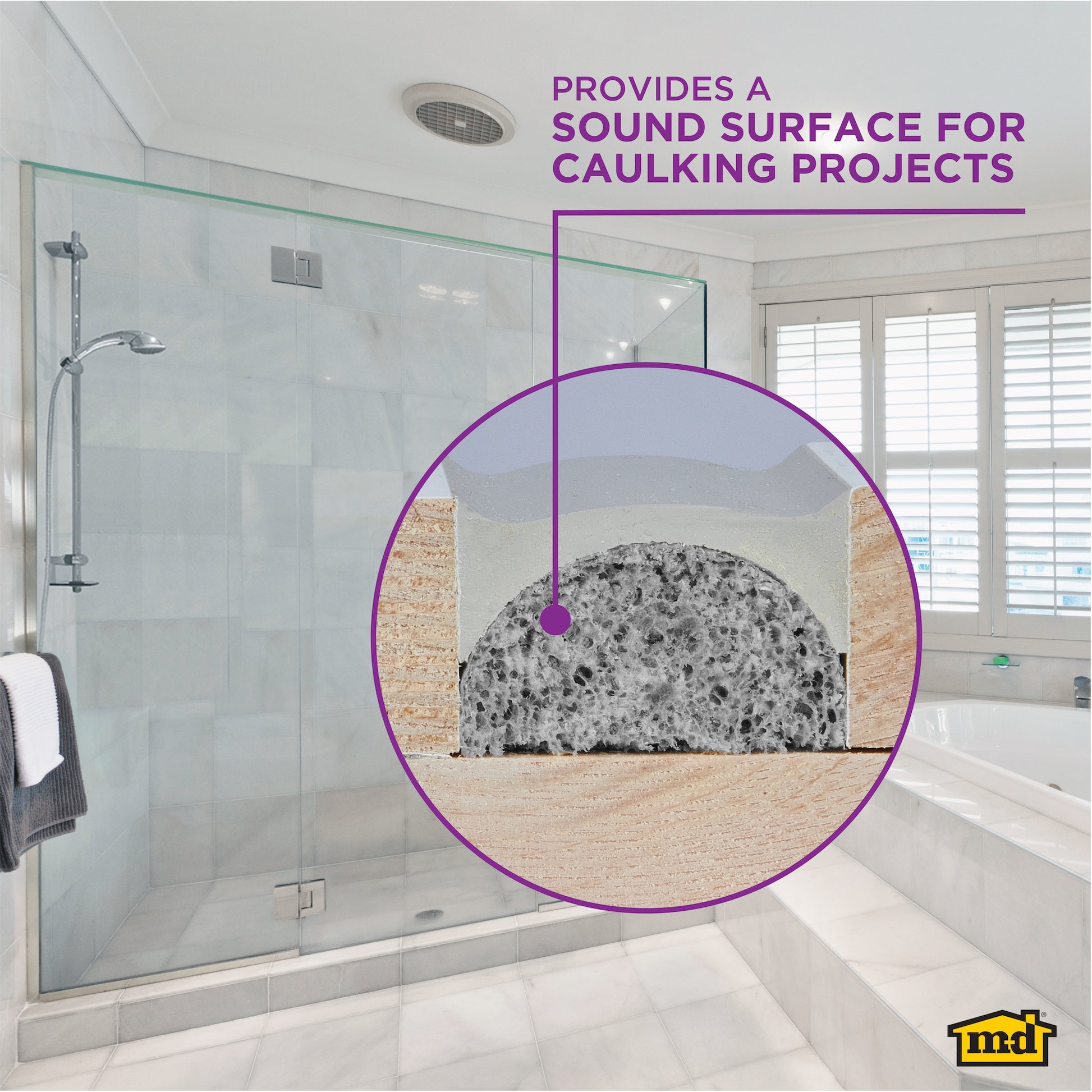 50 ft. Gray Foam Backer Rod for Small 3/8 in. Gaps and Joints – M-D ...