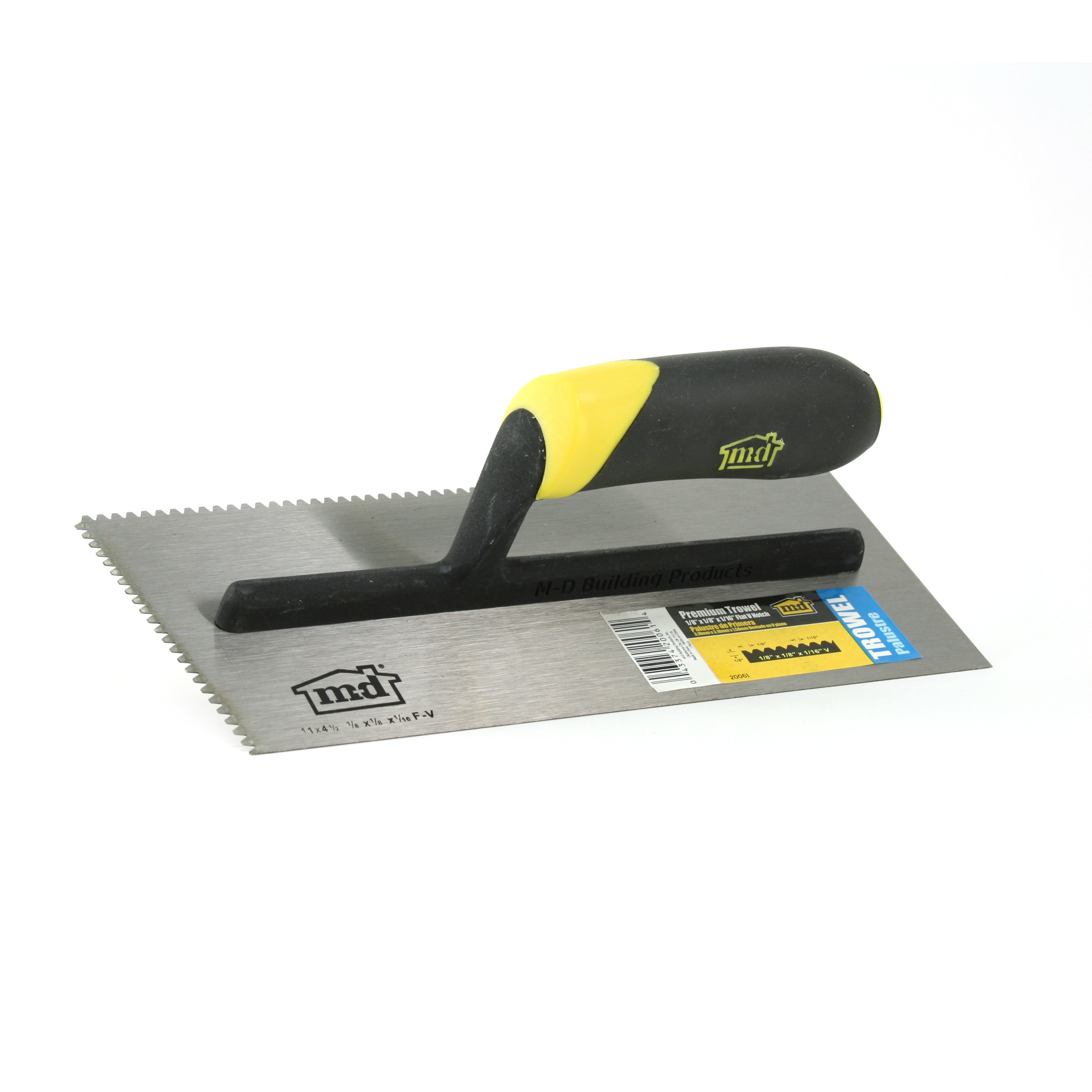 Premium Flat V Notch Trowel – M-D Building Products