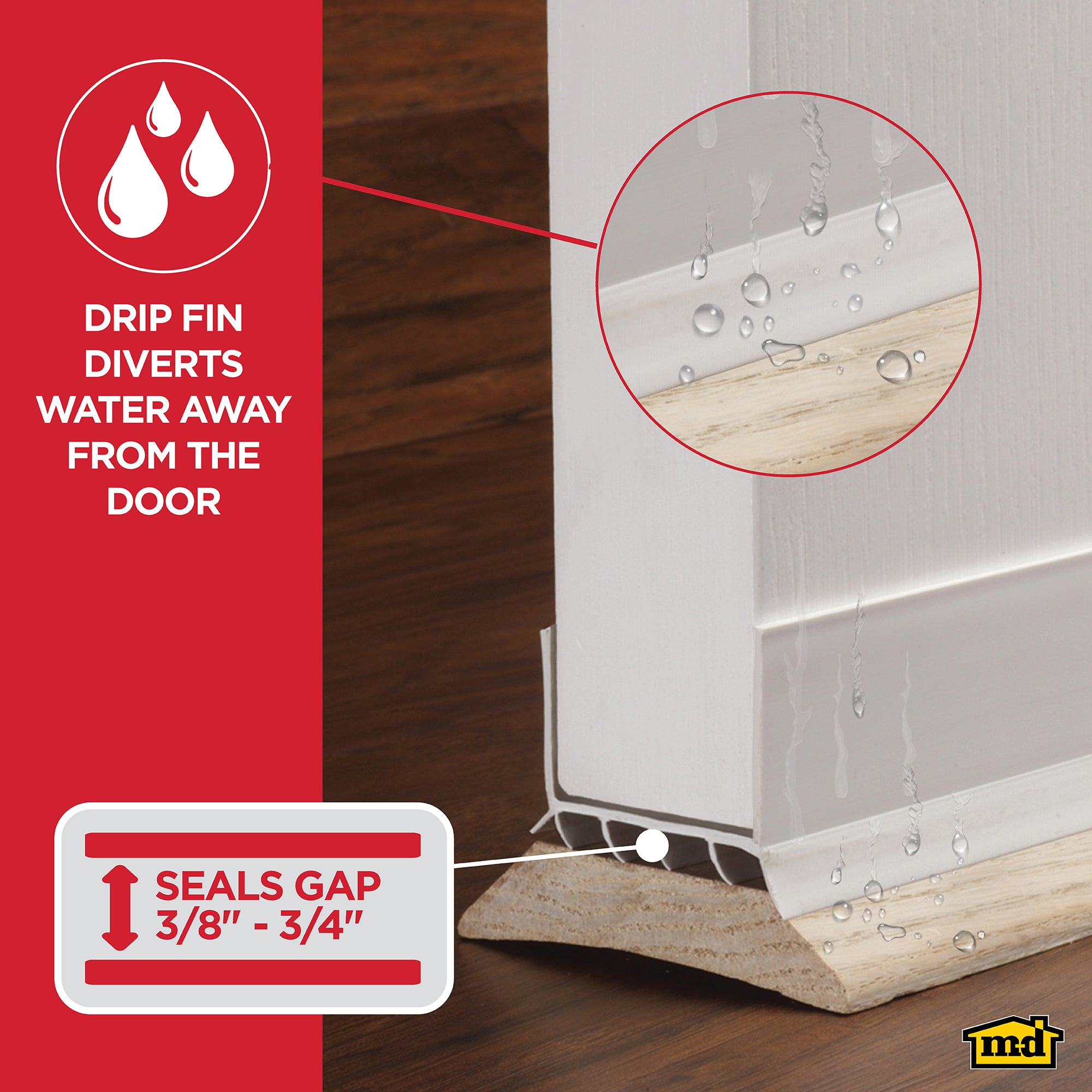Vinyl CINCH® U-Shape Slide-On Under Door Seal – M-D Building Products