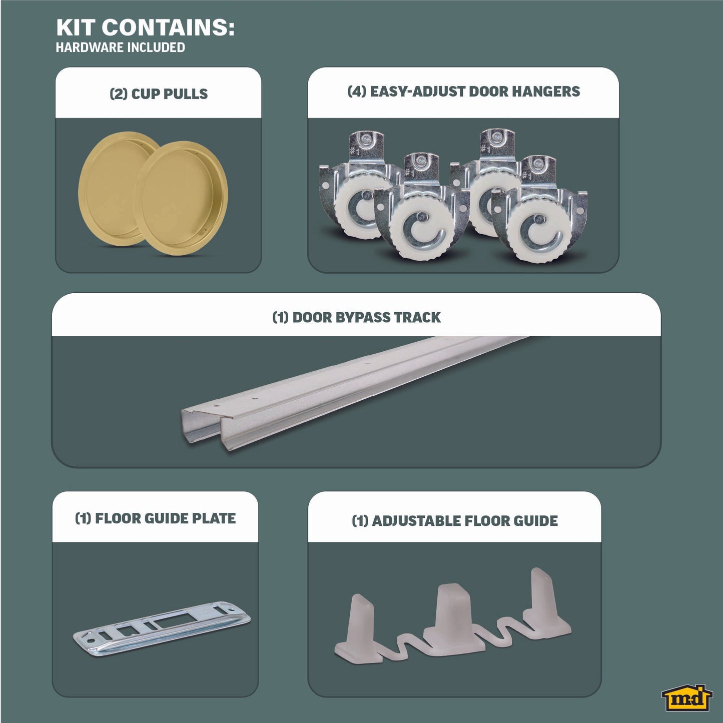 Track & Hardware Kit for Sliding Doors – M-D Building Products