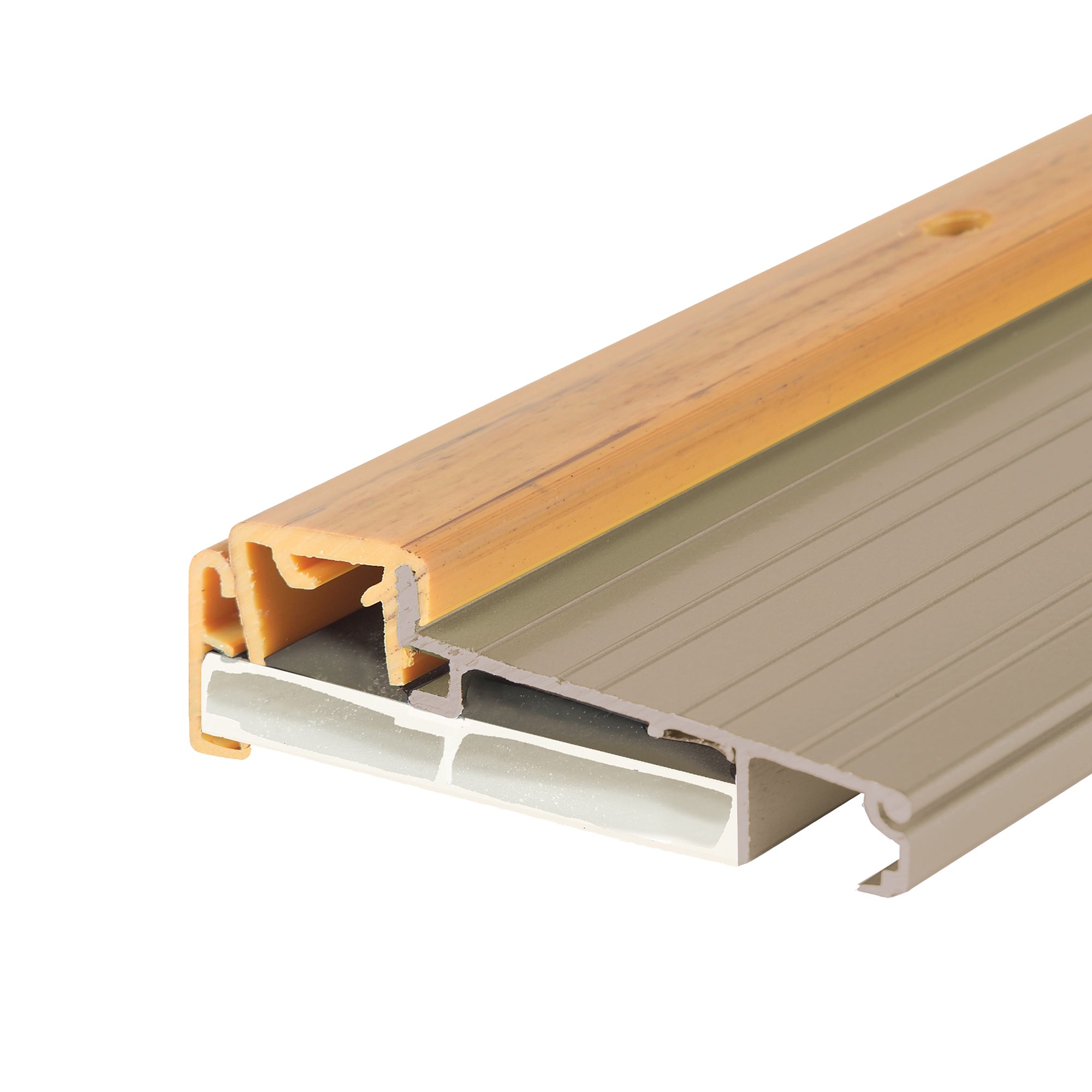 4-9/16 in. x 1-3/8 in. x 36 in. Adjustable Aluminum Thermal Break Thre ...