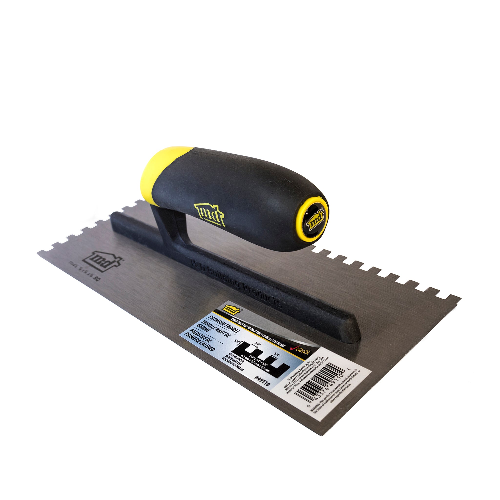 Premium Square Notch Trowel – M-D Building Products