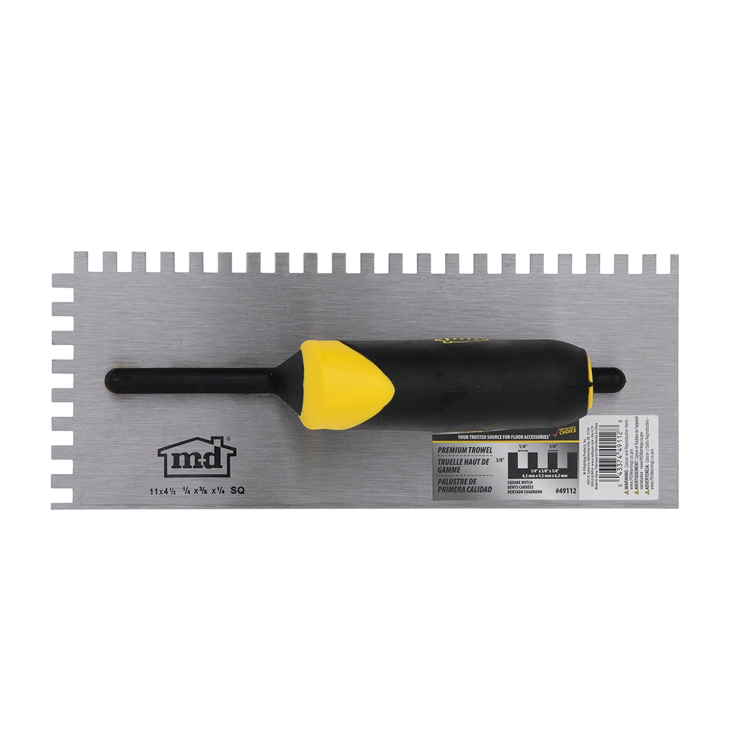 Premium Square Notch Trowel – M-D Building Products