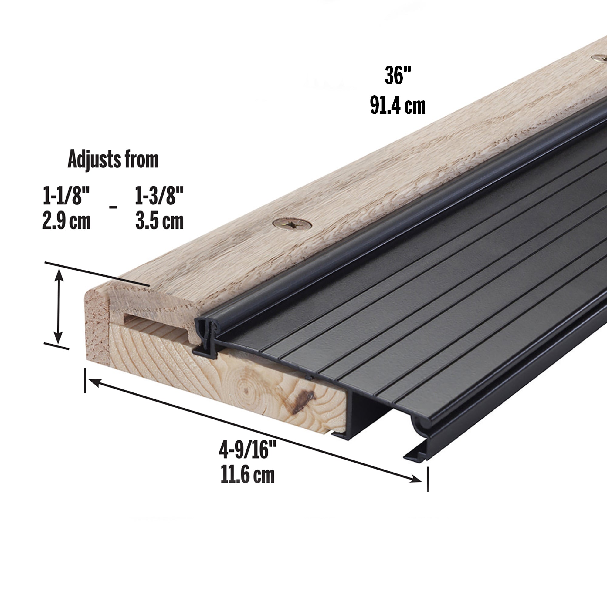 Adjustable Aluminum & Hardwood Threshold – M-D Building Products