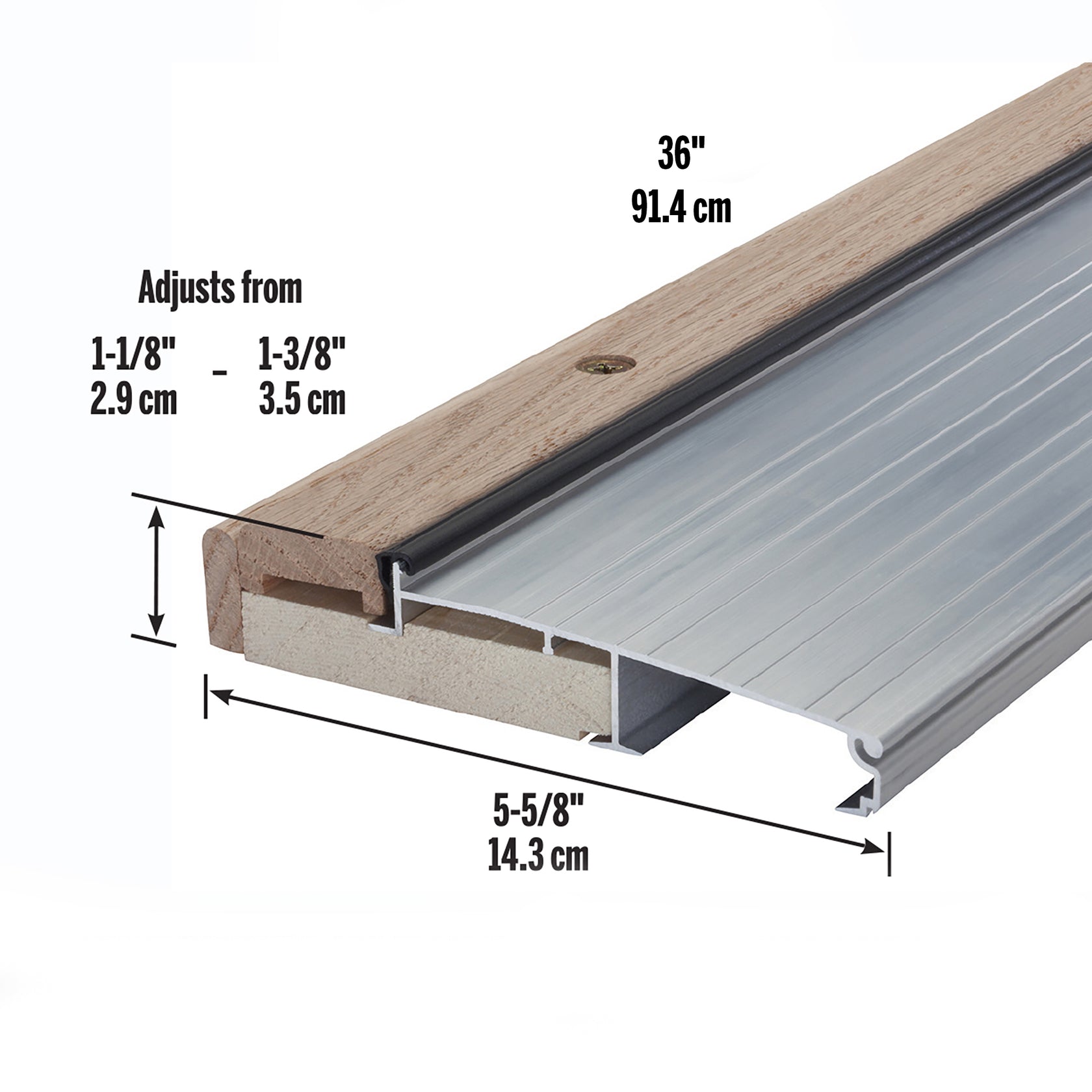 Adjustable Aluminum & Hardwood Threshold – M-D Building Products