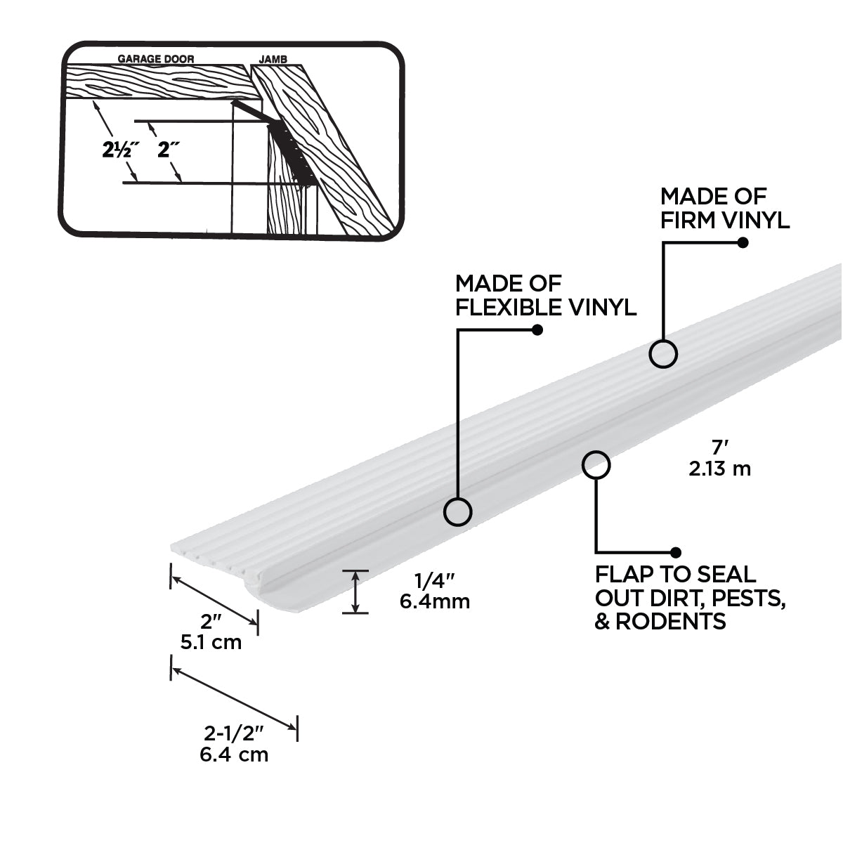 Vinyl Garage Door Top and Sides Seal – M-D Building Products