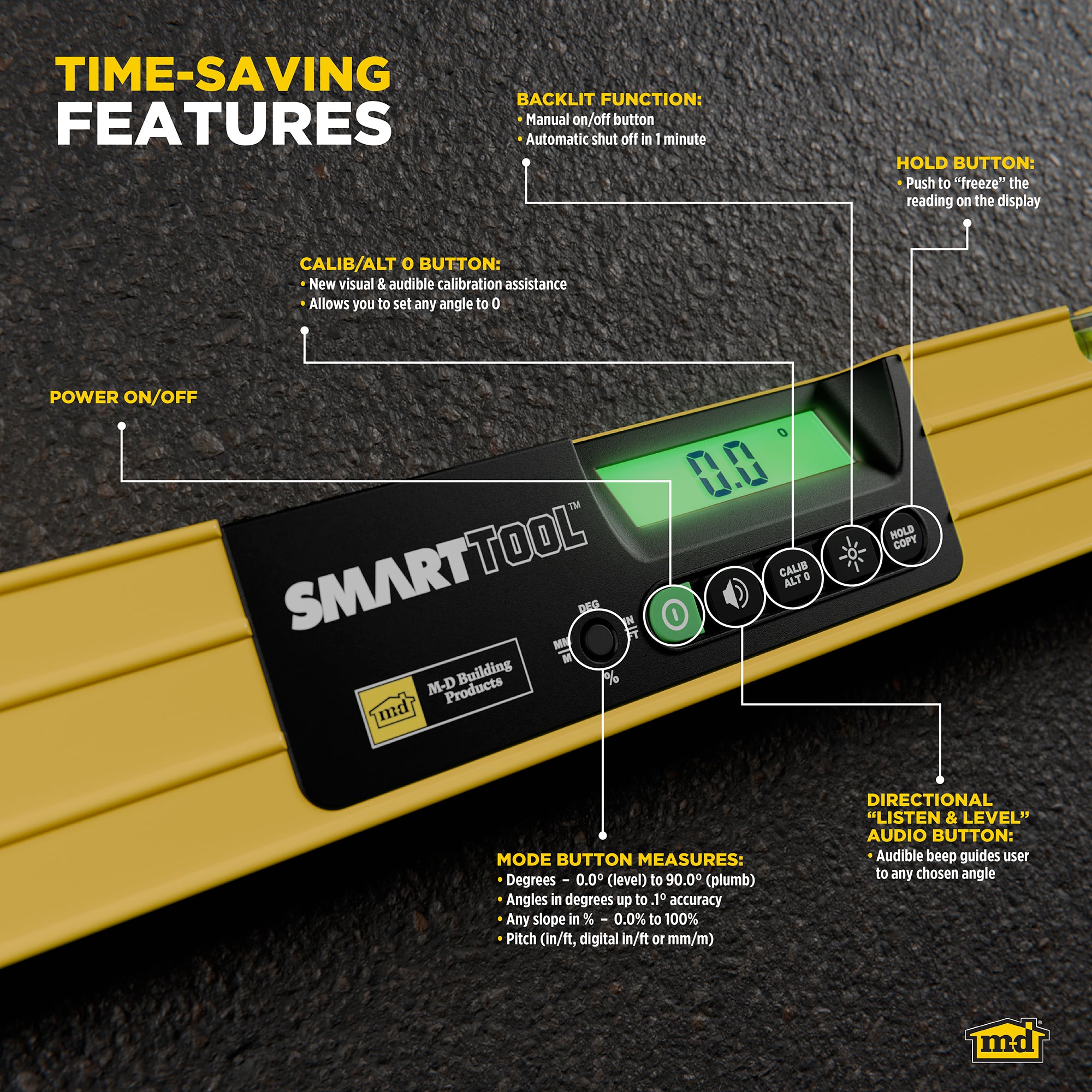 Gen3 SMARTTOOL® Digital Level – M-D Building Products